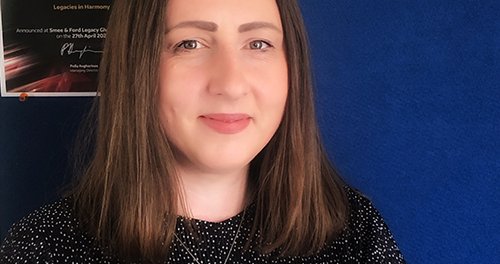 Receiving the Crispin Ellison Bursary Award 2023 - Legacy Futures